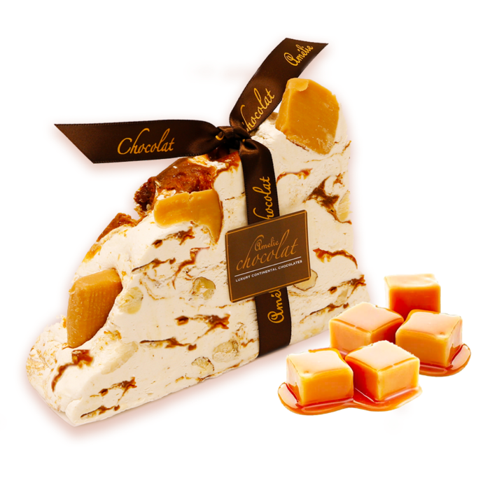 Fudge and Caramel Italian Nougat - Amelie Chocolat